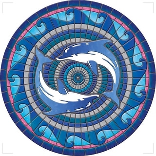 Dolphin Decorative Pool Mat - Pool Art - Bed Bath & Beyond - 36631946