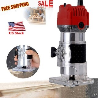 800W Electric Hand Trim-mer Wood Laminator Router Joiners Tool Set ...