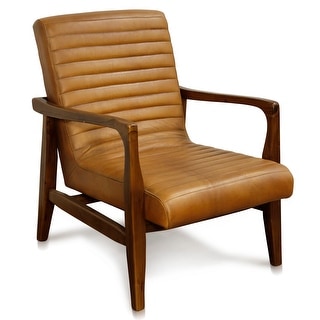Shepherd - Channel Back Lounge Chair - Solid Teak Wood - Medium Stain ...