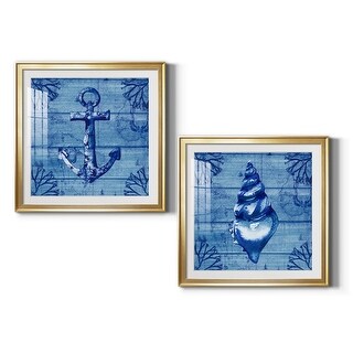 Indigo Anchor Premium Framed Print - Ready to Hang - Bed Bath & Beyond ...