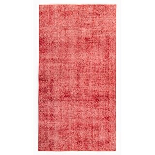 ECARPETGALLERY Hand-knotted Color Transition Red Wool Rug - 3'7 x 6'9 ...
