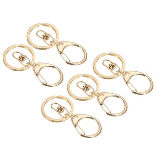 5pcs Key Chain for Keys, D Ring Clasps Keyring Holder, Gold - Bed Bath ...