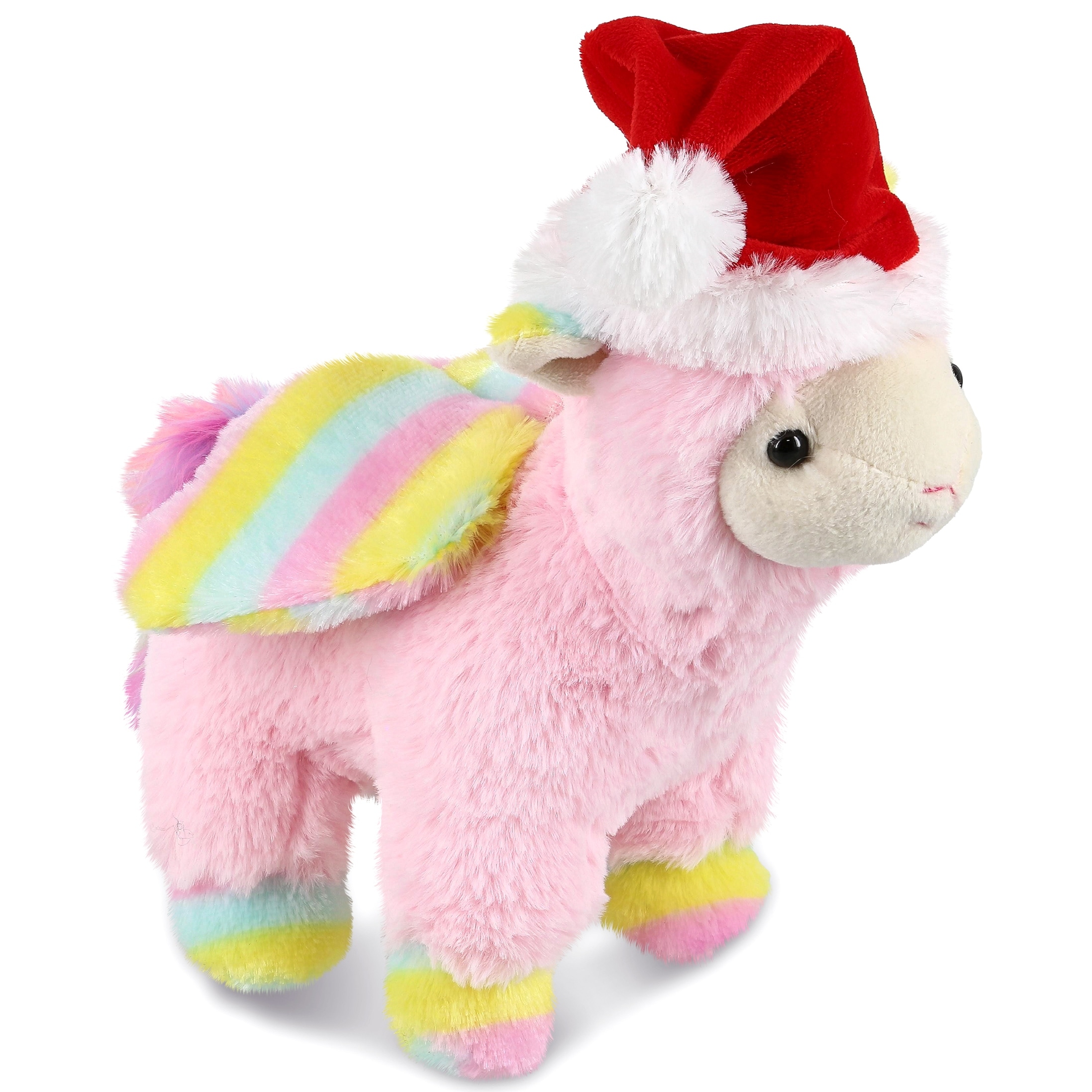 DolliBu Santa Sheep Stuffed Animal Plush with Red Santa Claus Outfit ...