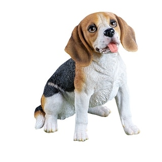 Hand-Painted Happy Beagle Garden Statue - 15.380 x 14.250 x 10.380 ...