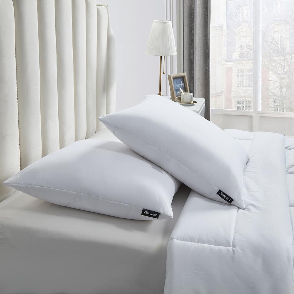 Cheer Collection White 26 x 26 Euro Square Pillow (Set of 2 ...
