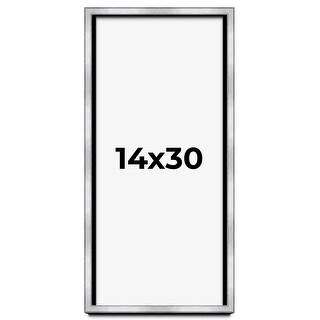 14x30 Shadow Box Frame Silver | 1.375 Inches Deep Real Wood - Bed Bath ...
