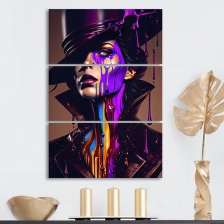 Designart "Female Criminal Mastermind IV" Woman Fantasy Canvas Art ...
