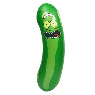 Rick and Morty Giant Inflatable Pickle Rick - Blow Up PVC Pool Water ...