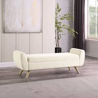 Franco Upholstered Bench with Storage Space - On Sale - Bed Bath ...
