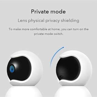 Smart Camera, Q2 2K 1296P HD IP Camera WiFi Night Vision 360 Angle ...
