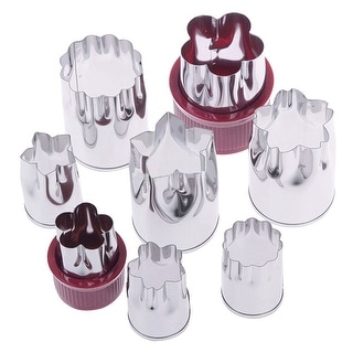 8 Pcs Stainless Steel Flower Shape Cutter Set - Bed Bath & Beyond ...