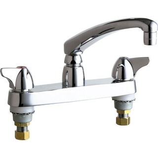 Chicago Faucets Commercial Grade Kitchen Faucet with Lever Handles ...