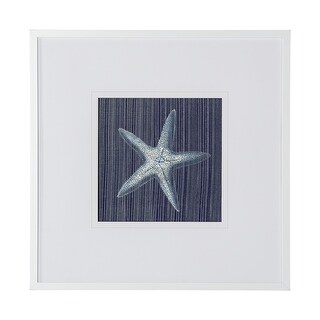 Indigo Shells IV Framed Art Print - Bed Bath & Beyond - 39198117