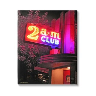 Stupell Urban 2am Club Sign Canvas Wall Art Design by Larry Grossman ...