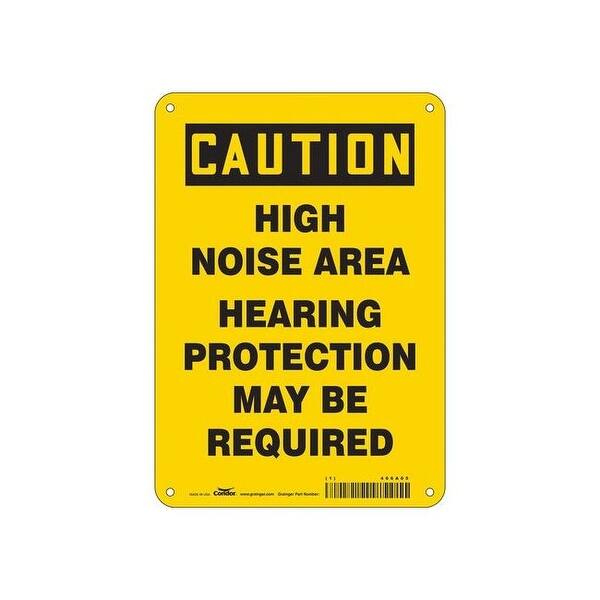 Condor Safety Sign,10 inx7 in,Polyethylene 466A05 - 1 Each - Bed Bath ...