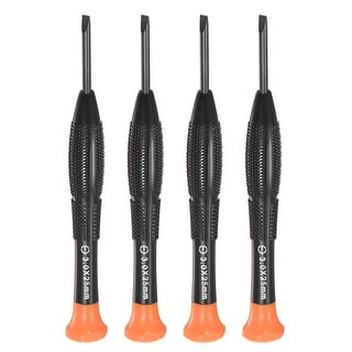 4pcs 3.0mm Precision Slotted Screwdriver Swivel Lid Non-slip Plastic ...