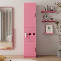 Barber Stations with 2-Tier Storage Shelf with Door,Hair Styling ...
