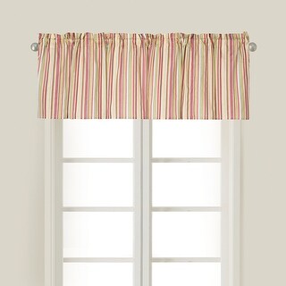 Camelia Cotton Pink Valance Window Treatment Set of 2 - Set of 2 - Bed ...