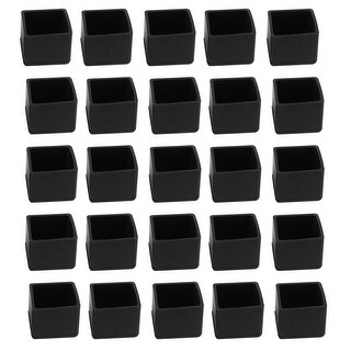 Desk Table Leg Caps End Tip Home Furniture Protector 25pcs 1"x1 ...