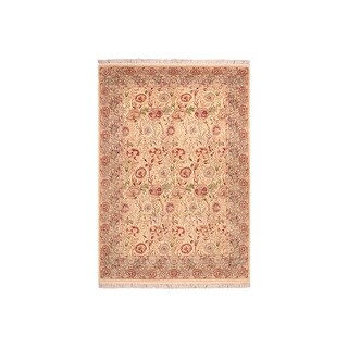 Irfan Pak-Persian Verdie Ivory/Grey Wool Rug (6'1 x 9'6) - 6'1" x 9'6 ...