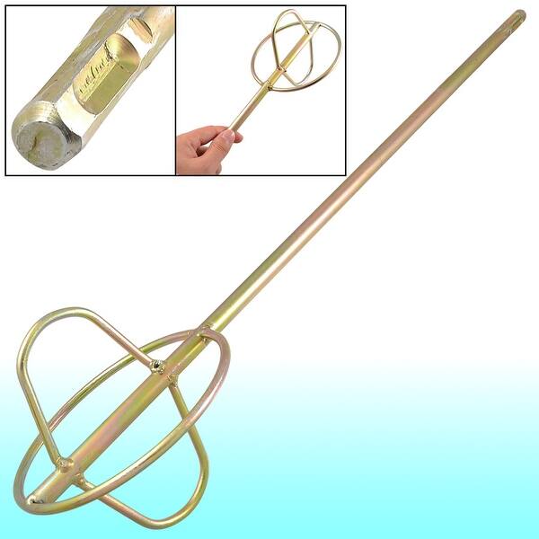 11mm Dia Round Shaft Plaster Paint Mixer Mixing Paddle Whisk Stirer ...