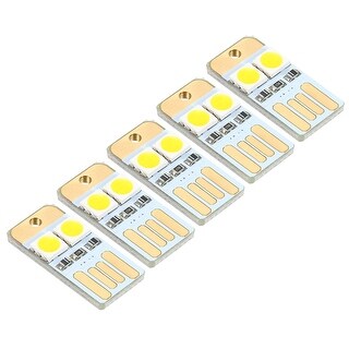 5Pcs 0.3W Mini USB LED Light 3000-3200K Slim Lamp Module Warm White ...
