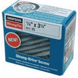 Simpson Strong-Tie SDS25312-R25L Wood Screws With Hex Head, 3-1/2 ...