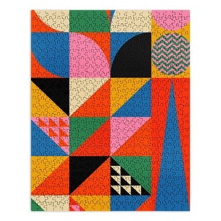 Jen Du Geometric abstraction in color Puzzle - Bed Bath & Beyond - 40494697