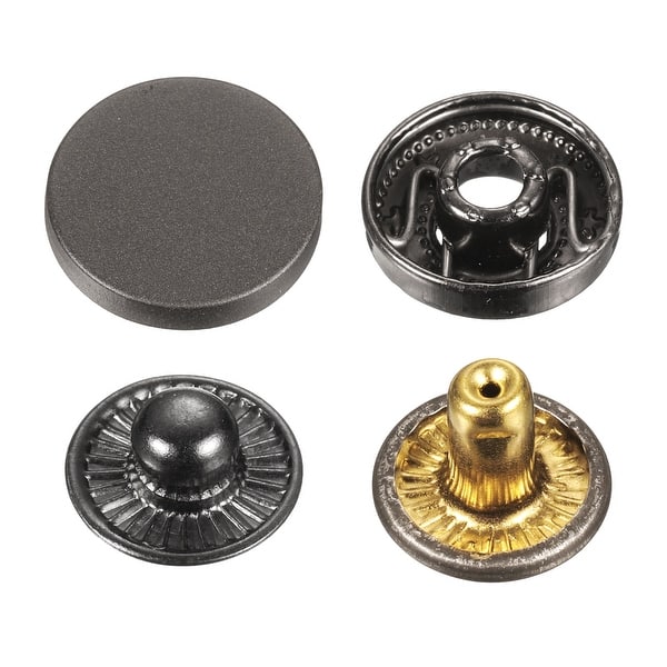 Press-Stud Cap Button Metal Snap Fastener Alloy Sew-on Snap Buttons for ...