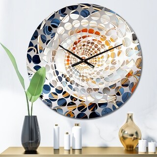 Designart "Electrifying Vibrant Fact Flowers" White Abstract Botanicals ...