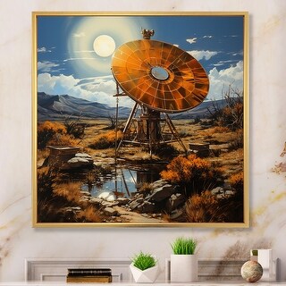 Designart "Solar Panels Renewable Energy II" Modern Framed Canvas ...