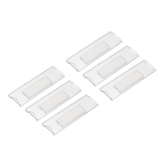 0.78x2.93inch Name Tags Kit,6pcs Acrylic Name Badge Holders,Clear Label ...
