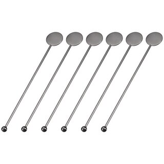 6Pcs 7-Inch Bar Spoon Cocktail Mixing Spoon for Coffee Beverage - 180mm ...