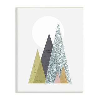 Stupell Minimalistic Tree Mountain Pattern Geometric Design Wood Wall ...