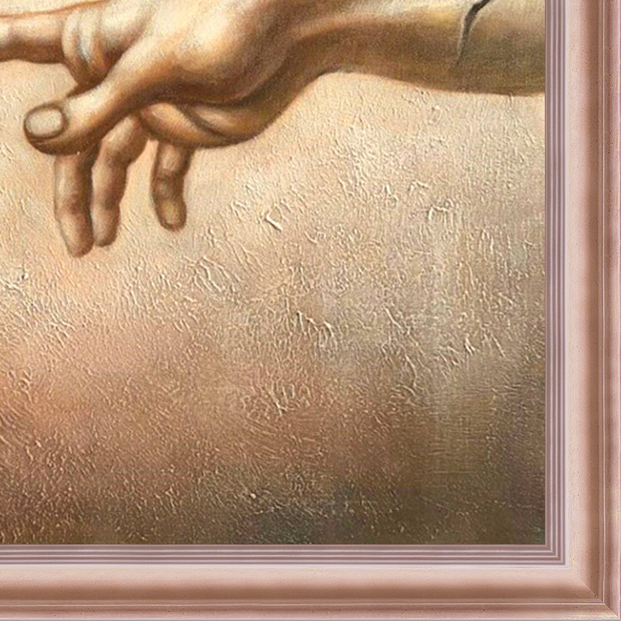 La Pastiche Creation of Adam with Rose Gold Classico Frame, 23" x 27 ...