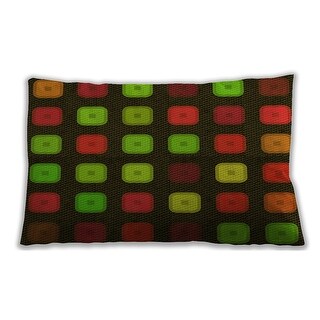 Ahgly Company Patterned Indoor-Outdoor Red Blood Red Lumbar Throw ...