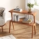 Wood 2-Tier Narrow Side End Chairside Table for Small Space - Bed Bath ...