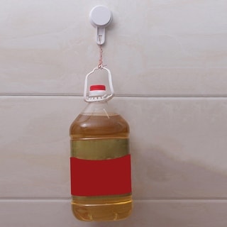 Bathroom Shower Gel Hanger Suction Cup Shampoo Organizer Wall Mounted ...