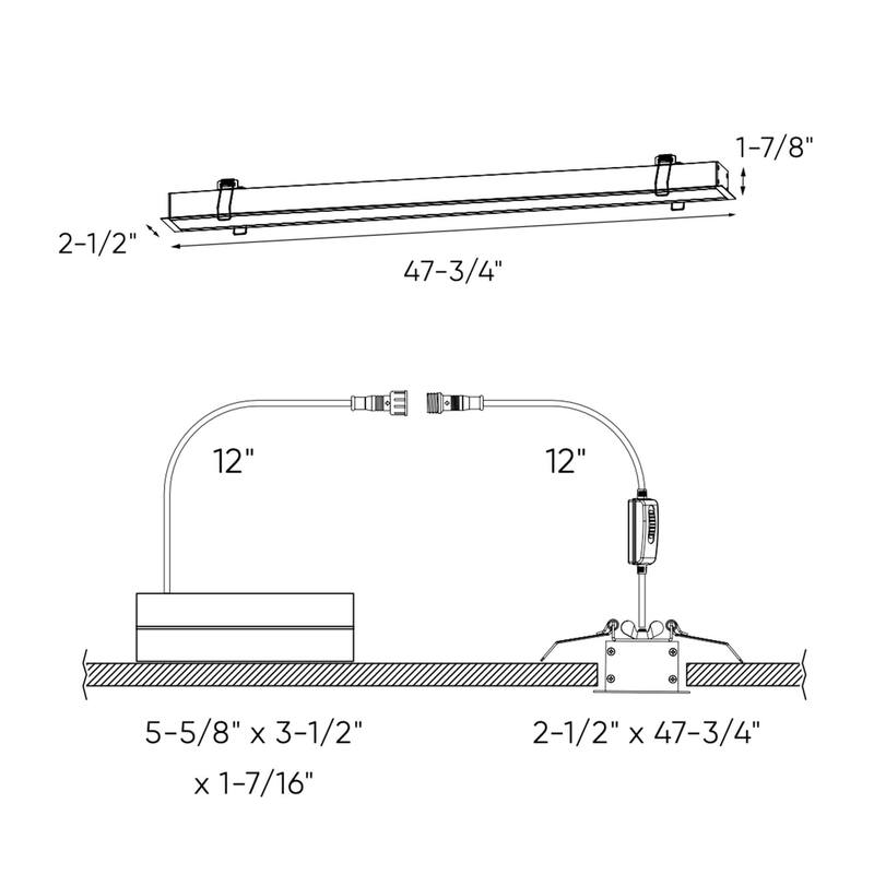 Boulevard 5-CCT Linear Recessed LED Light 277V/347V - Overstock - 37129557