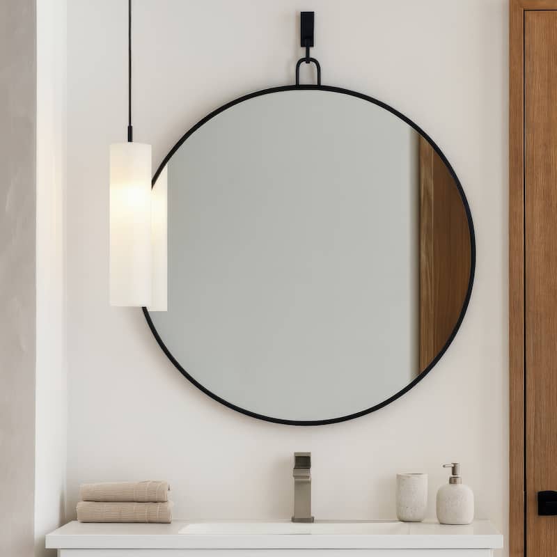 Varaluz Stopwatch Round Accent Mirror - 40"W x 40"H - Overstock - 31488746