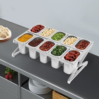 Inclined Expandable Spice Rack Countertop Condiment Holder - Bed Bath ...