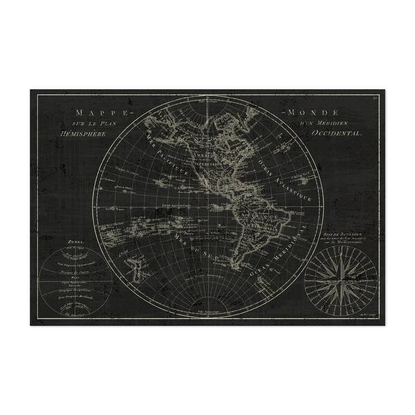 Mappemonde Etching illustrations Globe Maps Art Print/Poster - Bed Bath ...