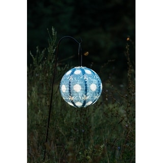 Soji Stella Sunflower Print and Punch 12" Globe - Sapphire Blue - Bed ...