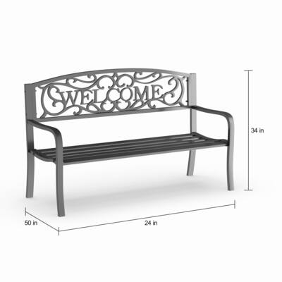 Saint Augustine Welcome Bench by Havenside Home - Overstock - 20340239