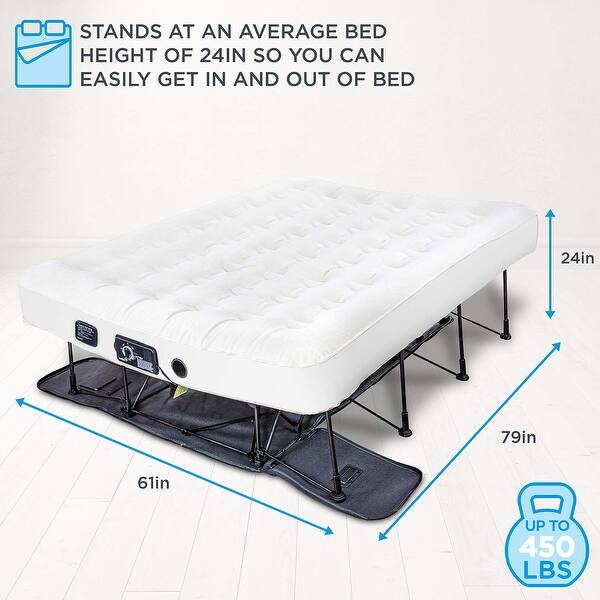 Ivation EZ-Bed (Queen) Air Mattress with Deflate Defender™ Technology ...