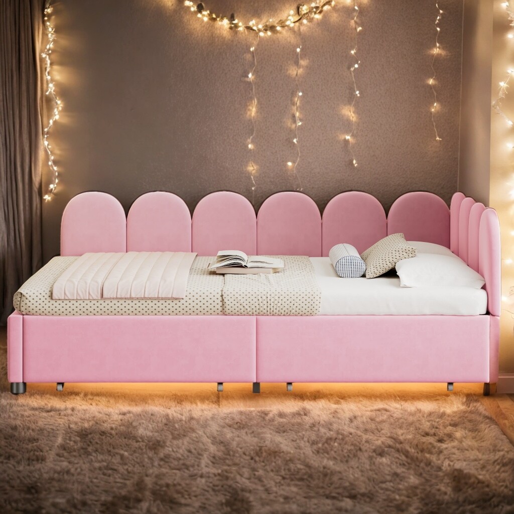Pink corner bed store