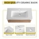 36/40Inch Freestanding Single Sink Vanity Set with White Ceramic ...
