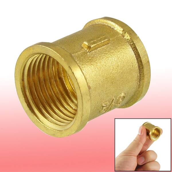 G 1/2" Female Thread Brass Straight Coupling Connector for Water Air ...