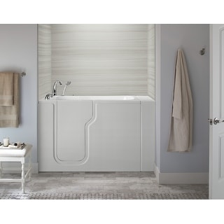 Amluxx Standard Acrylic Hydro Massage Walk in Tub 30"x52", Left Inward ...