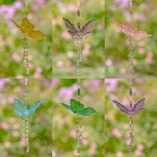 Short Acrylic Butterfly Ornaments in 6 Assorted Colors - 3x3x4 - Bed ...